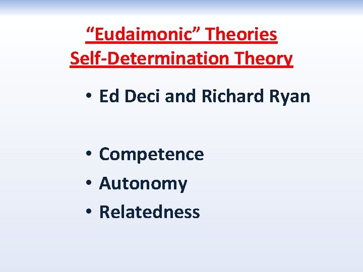 Defining and Measuring WellBeing Ed Diener Complete the