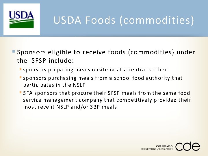 Food Safety Menu Planning Office of School Nutrition