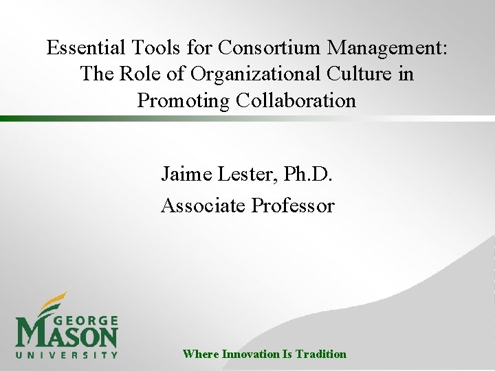 Essential Tools for Consortium Management The Role of