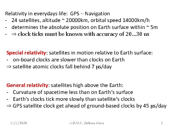 Einsteins Theory of Relativity 0 Introduction Ulrich R