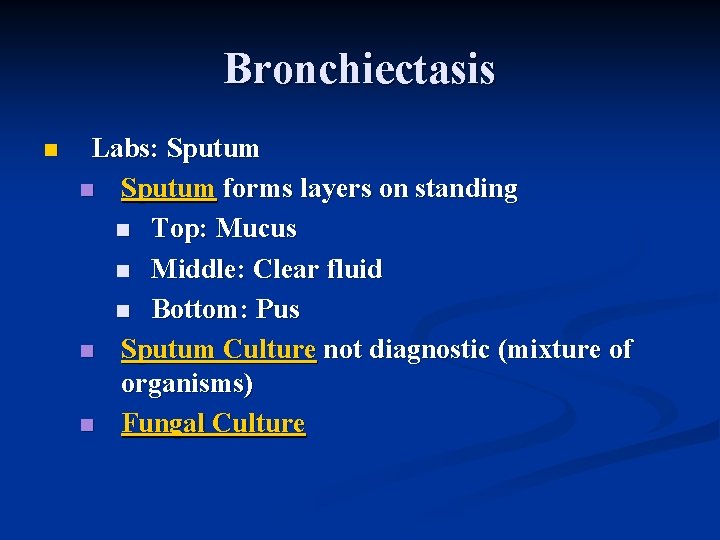 CLINICAL LABORATORY DIAGNOSTICS OF PATHOLOGICAL PROCESSESS IN LUNGS