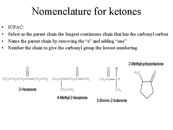 ALDEHYDES AND KETONES CO Bond Ketones and Aldehydes