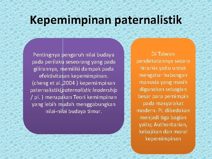 KEPEMIMPINAN Menyesuaikan teori kepemimpinan dengan budaya Indonesia ...
