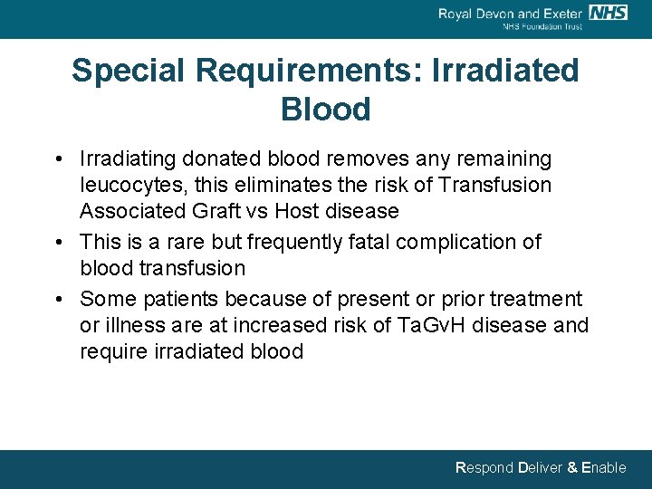 Blood Transfusion Update for General Practice Hospital Transfusion