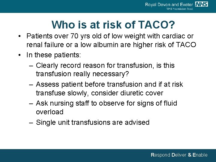 Blood Transfusion Update for General Practice Hospital Transfusion