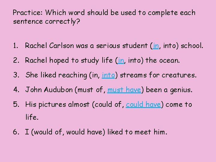 Unit 13 Lesson 6 Using Prepositions Correctly The