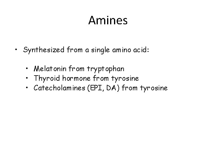 Hormones Are chemical released by a cell or