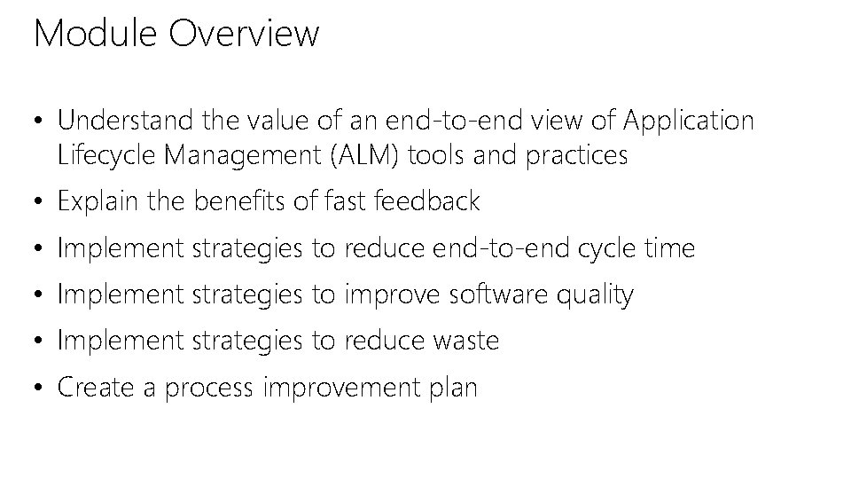 02 Define an Effective EndtoEnd Software Development Lifecycle