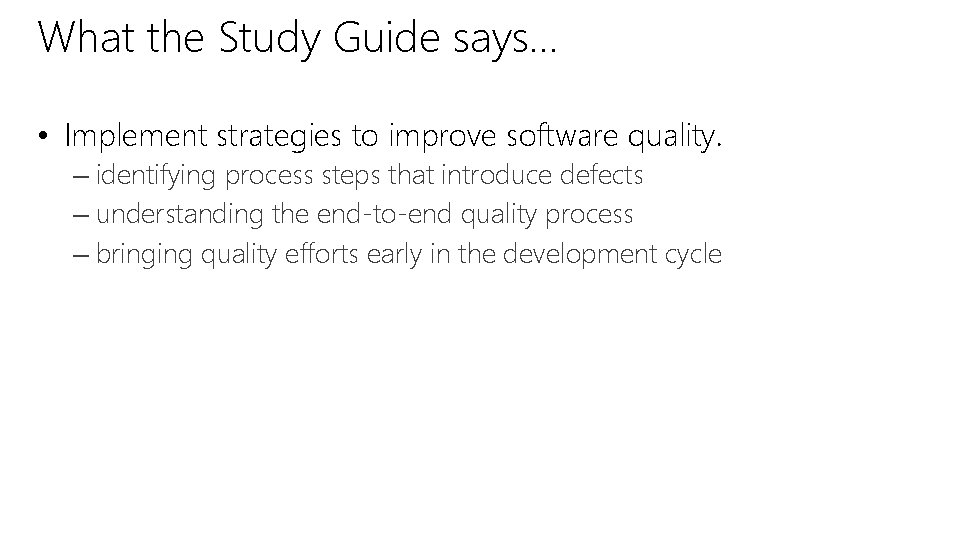 02 Define an Effective EndtoEnd Software Development Lifecycle