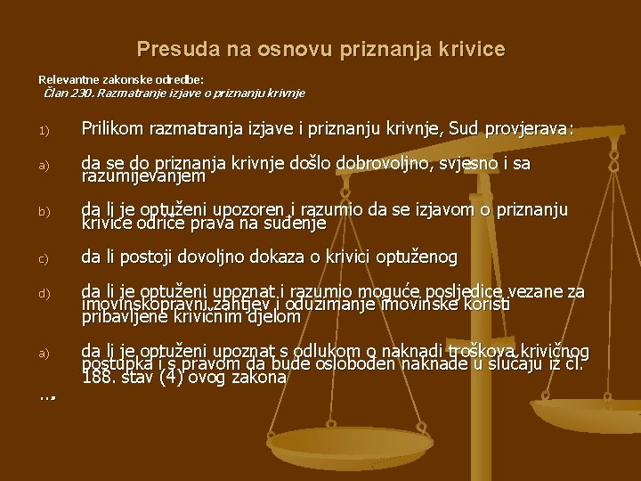 TEHNIKE IZRADE PRVOSTEPENE PRESUDE U KRIVINIM STVARIMA Azra