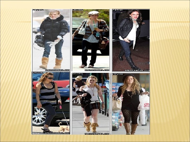 Adjetives to describe clothes CLOTHES STYLES KIND OF