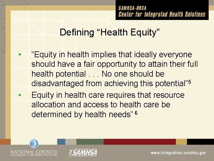 Health Disparities Health Equity and Social Justice in