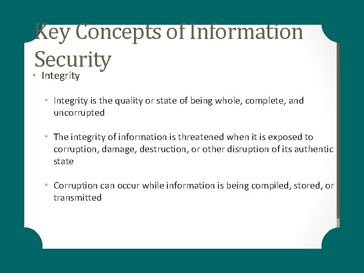ETHICS INFORMATION SECURITY ISSUES Part 2 LEARNING OBJECTIVES