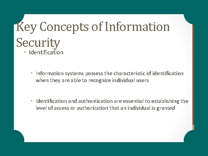 ETHICS INFORMATION SECURITY ISSUES Part 2 LEARNING OBJECTIVES