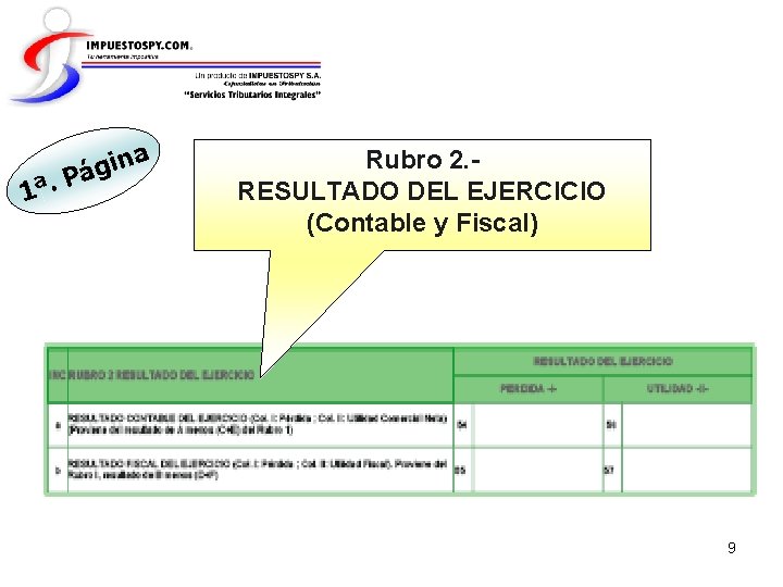 1 Impuesto a la Renta EL FORMULARIO 101