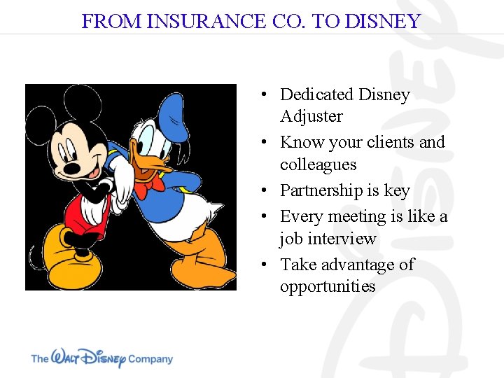 The Walt Disney Company RISK MANAGEMENT CAL STATE