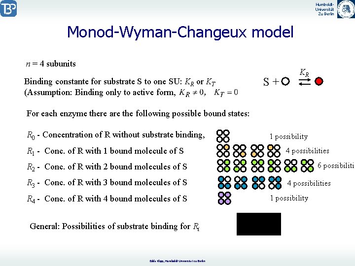 Humboldt Universitt Zu Berlin Enzymes Proteins often complexed