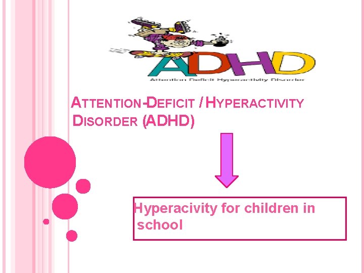 ATTENTIONDEFICIT HYPERACTIVITY DISORDER ADHD Hyperacivity for children in