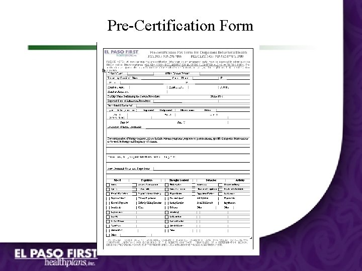 Welcome Please Note Paper claim submissions will continue