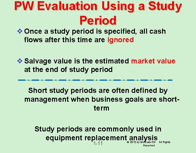 Chapter 5 Present Worth Analysis Lecture slides to