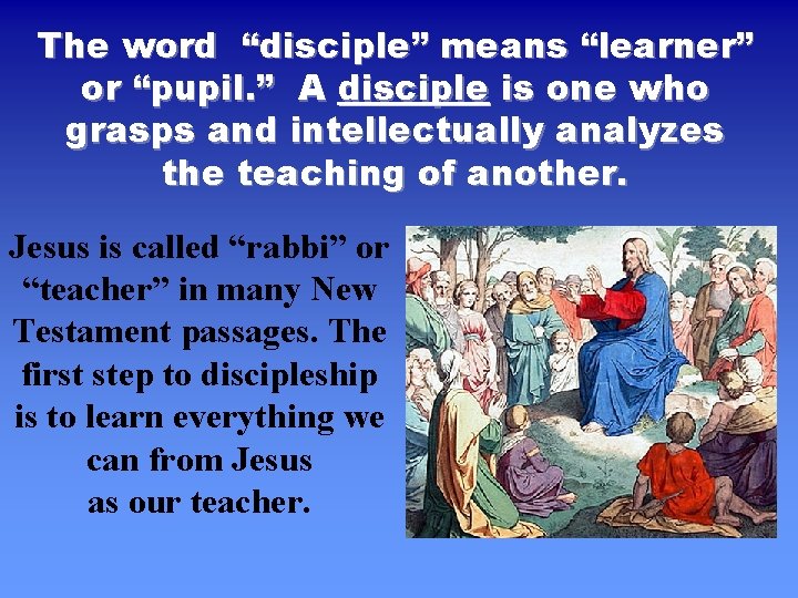 Chapter 9 Friends and Disciples of Jesus Ave