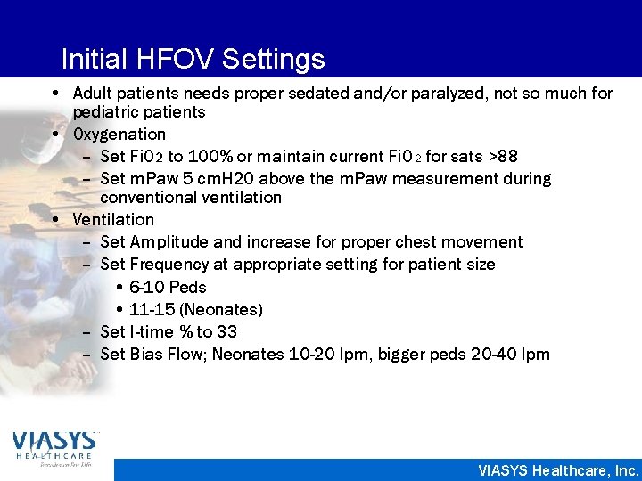 HFOV Theory of Operation and Controls Disclosure Slides