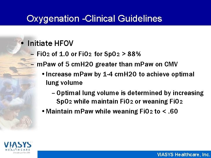 HFOV Theory of Operation and Controls Disclosure Slides