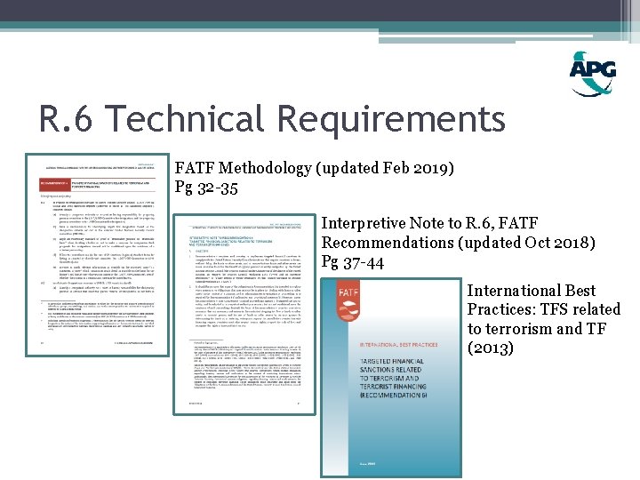 FATF Recommendation 6 Overview of Technical Requirements Lauren
