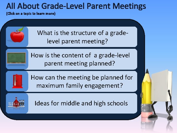 Beyond Family Learning Nights Gradelevel Parent Meetings Gradelevel