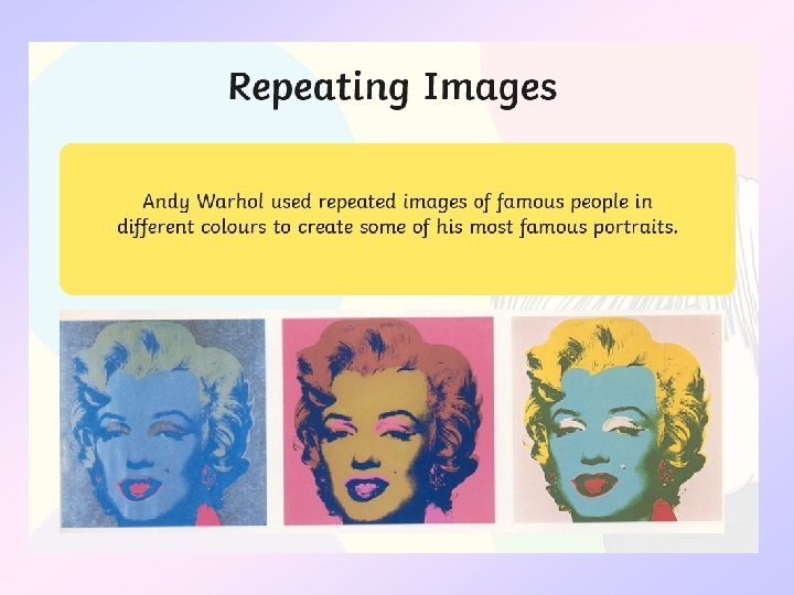 Hello Year 3 My name is Andy Warhol