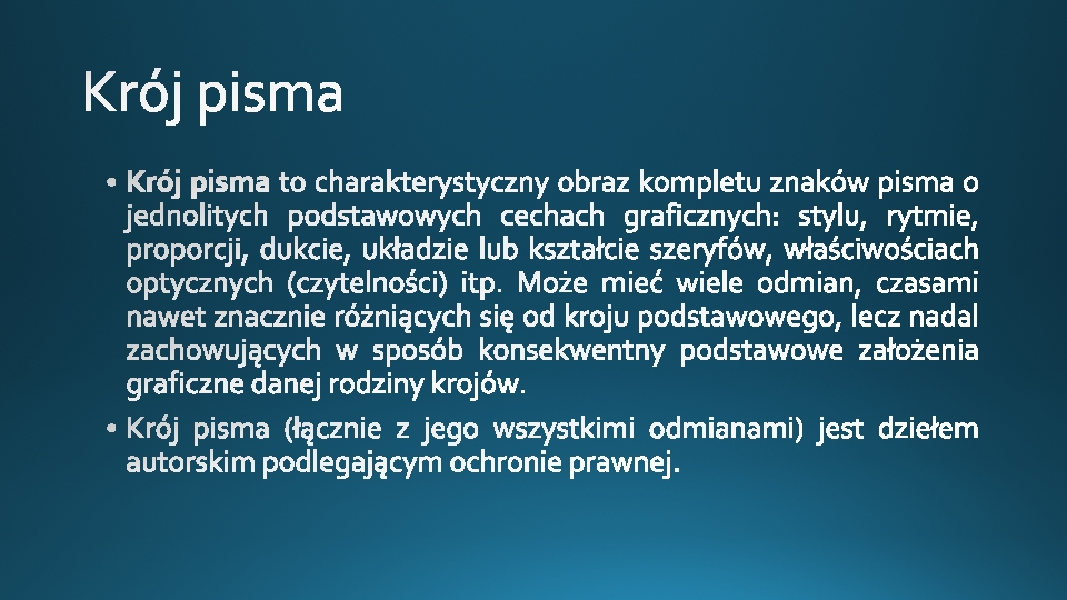 Rodzaje pisma budowa liter i znakw kroje pisma