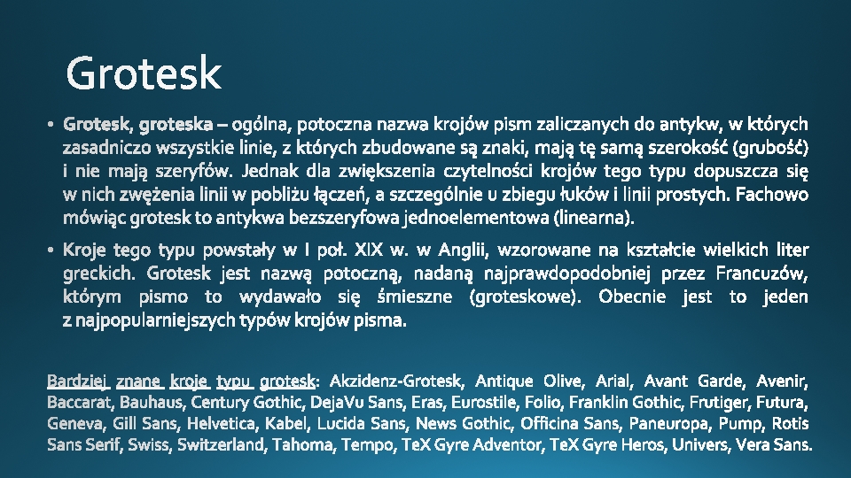Rodzaje pisma budowa liter i znakw kroje pisma