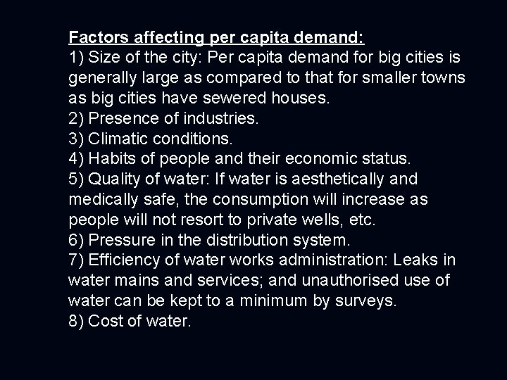 Table 2 1 Water Consumption for Various Purposes