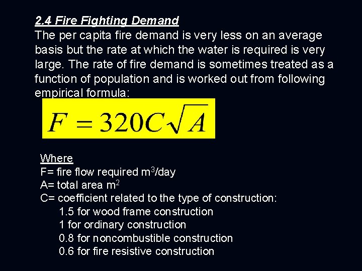 Table 2 1 Water Consumption for Various Purposes