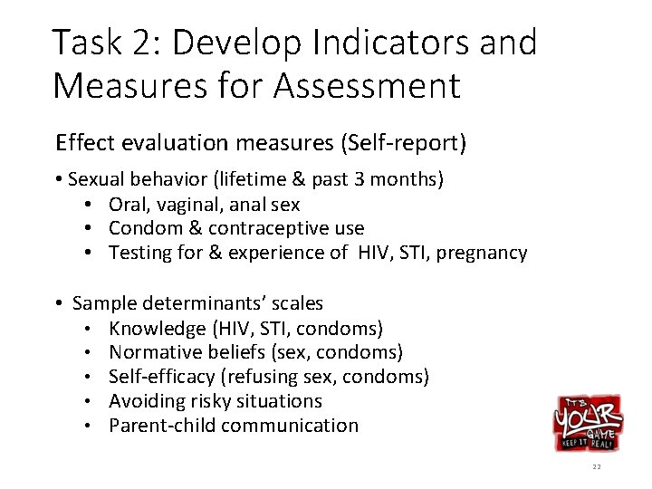 Intervention Mapping Step 6 Evaluation Plan with Patricia