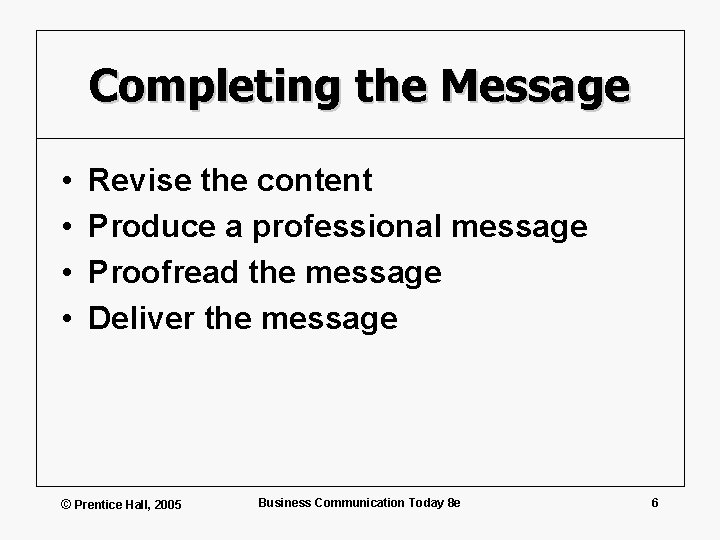 Writing Negative Messages Prentice Hall 2005 Business Communication