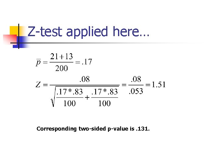The binomial applied absolute and relative risks chisquare