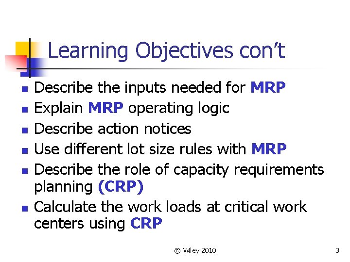 Chapter 14 Resource Planning Operations Management by R