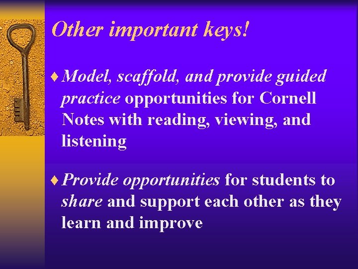 Cornell Notes Lock in Learning Cornell Notes Lock