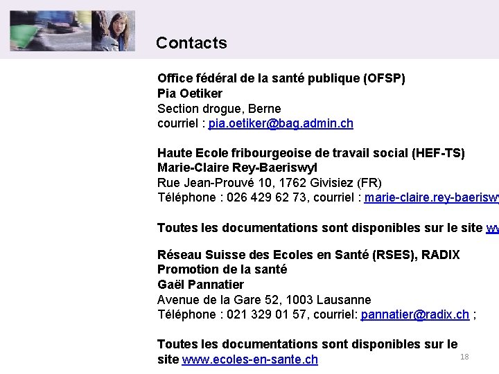 PROGRAMME OFSP 2010 2012 DETECTION ET INTERVENTION PRECOCES