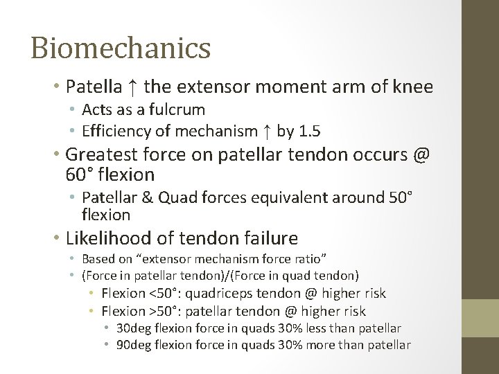 Quadriceps Patellar Tendon Injuries Ian Rice MD Introduction