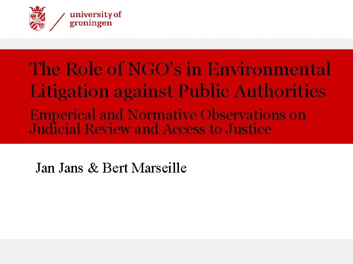 The Role of NGOs in Environmental Litigation against