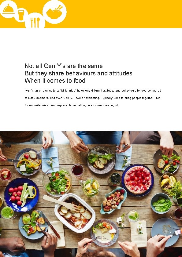 GEN Y Food Trends The most talkedabout generation