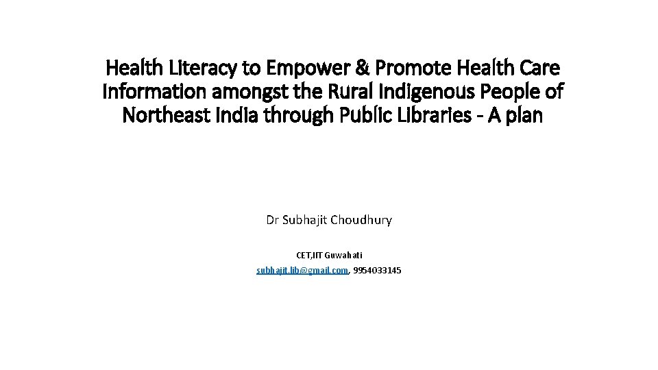 Health Literacy to Empower Promote Health Care Information