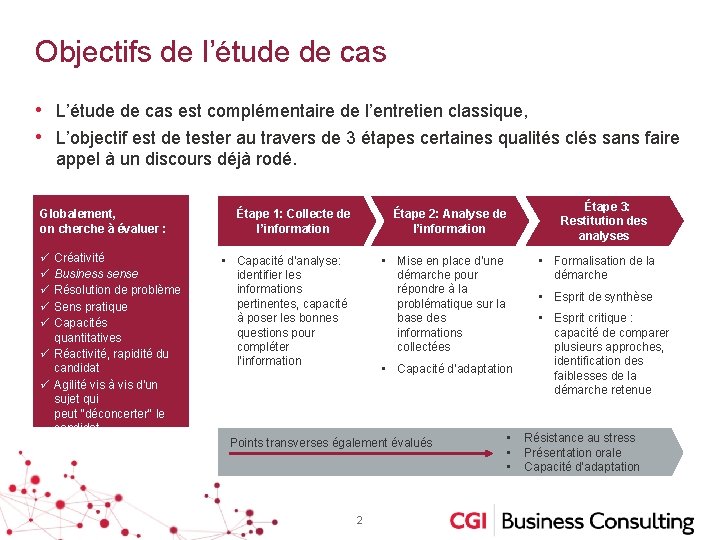 Processus de recrutement tudes de cas BT Secteur