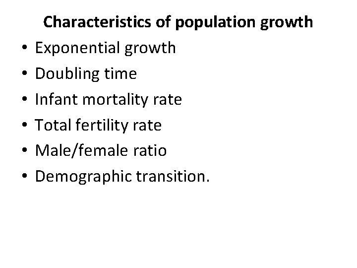 Unit 5 HUMAN POPULATION THE ENVIRONMENT POPULATION Group