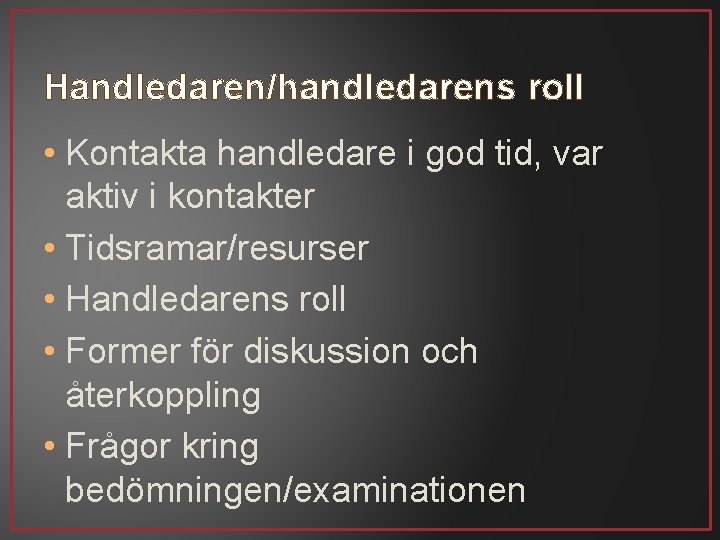 Examensarbete Specialpedagogik Vt 13 Tider och innehll fr
