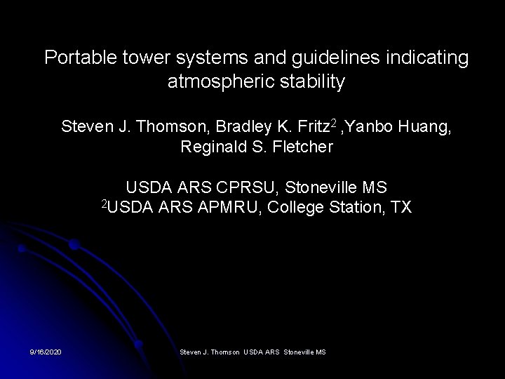 Portable tower systems and guidelines indicating atmospheric stability