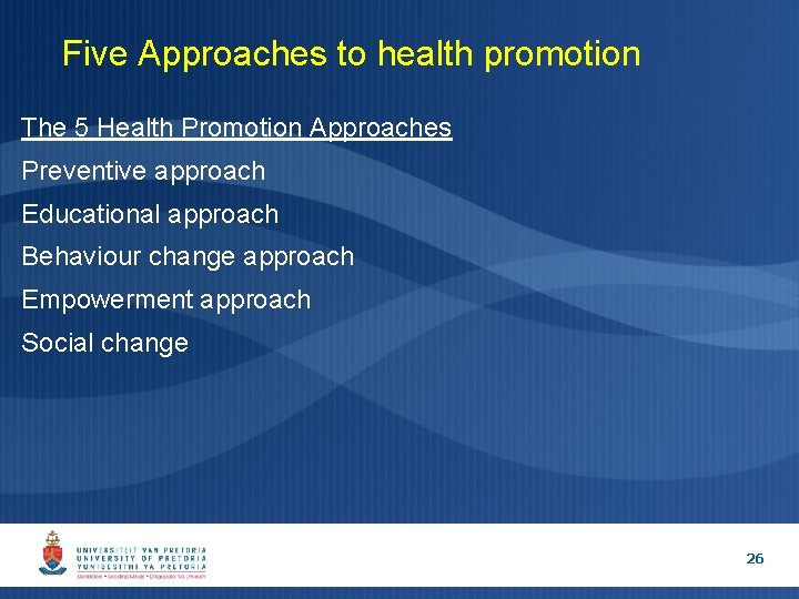 The importance of Oral Health ORAL HEALTH Promotion