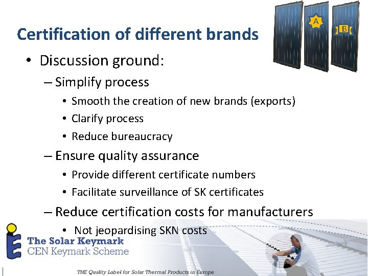 Solar Keymark Certificates for different brand Group Pedro